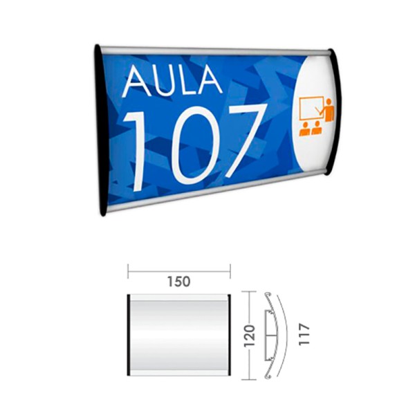 PERFIL DE ALUMINIO FRENTE CURVO K200 TRAMO DE 6 M. | 391-K200-T-6000 ...