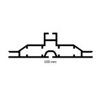 PERFIL DE ALUMINIO FRENTE CURVO K200 TRAMO DE 6 M. | 391-K200-T-6000 ...